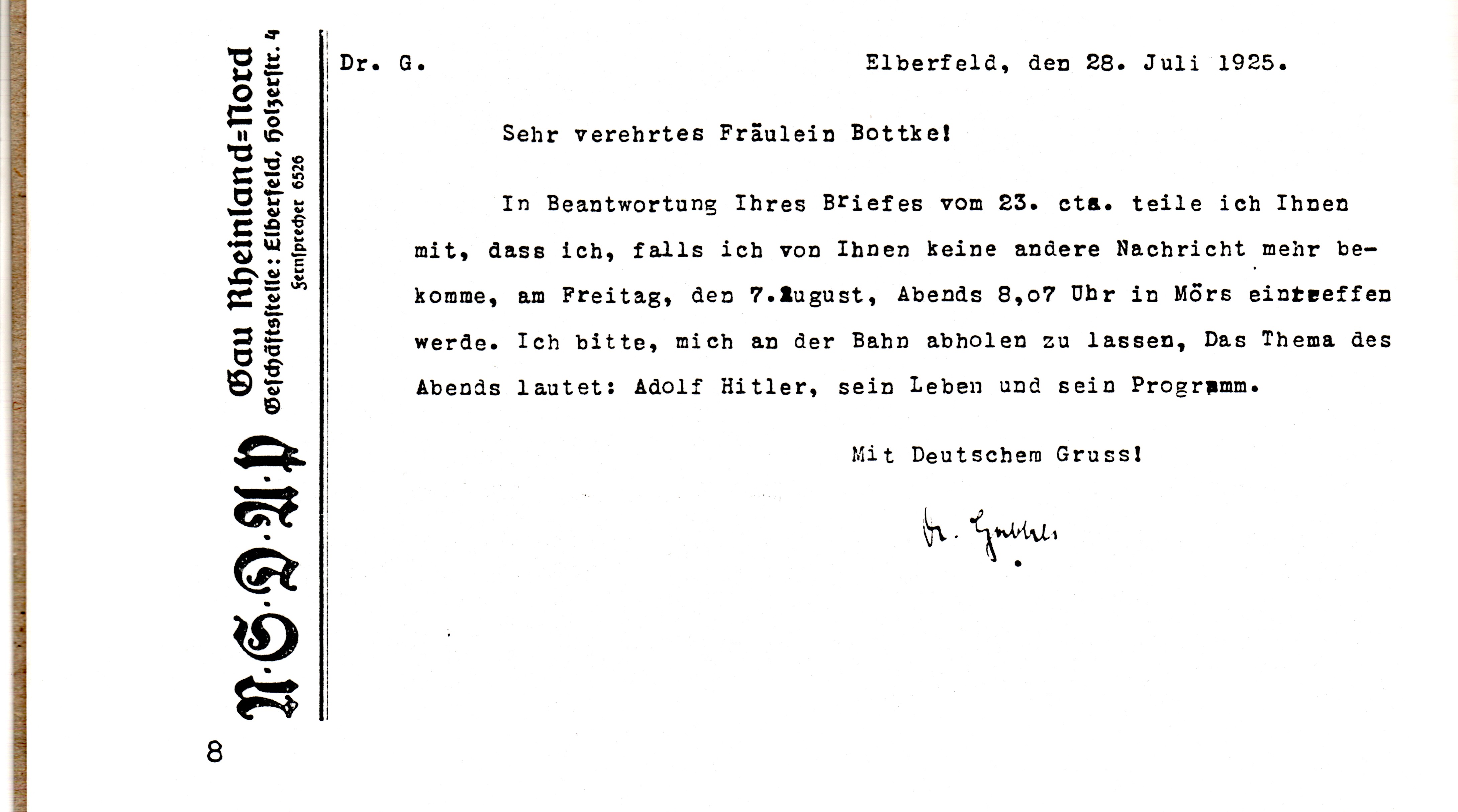 Meta Bottke, eine frühe Nationalsozialistin in Neukirchen-Vluyn (1925 ...